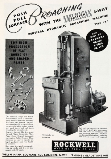 Rockwell Machine Tool Co - Graces Guide