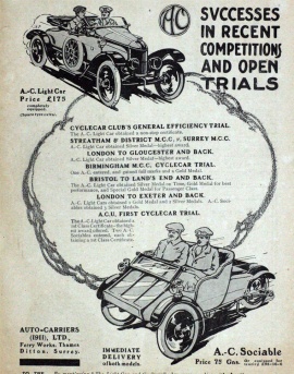 AC Cars (Auto-Carriers) - Graces Guide