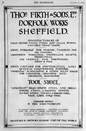 Thomas Firth and Sons - Graces Guide