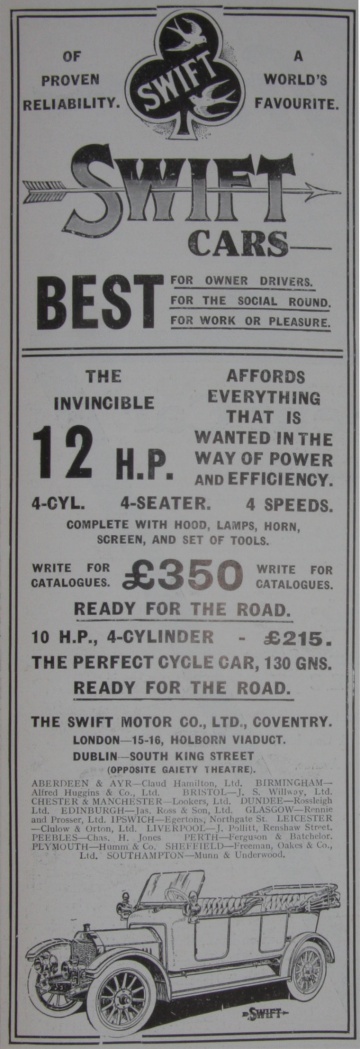 Swift Motor Co - Graces Guide