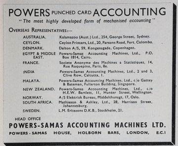 Powers-Samas Accounting Machines - Graces Guide