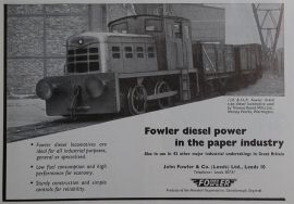 John Fowler and Co: Railway Engines - Graces Guide
