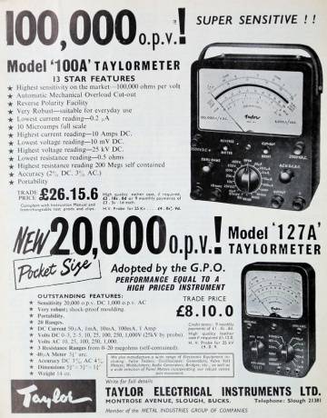 Taylor Electrical Instruments - Graces Guide