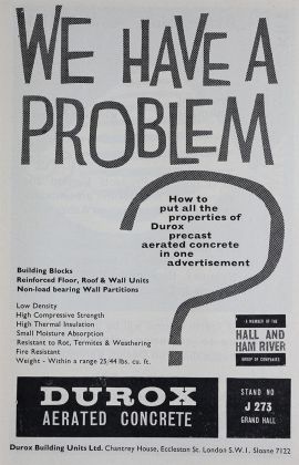 Durox Building Units - Graces Guide