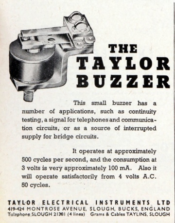 Taylor Electrical Instruments - Graces Guide