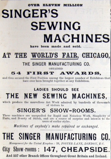 Singer Manufacturing Co - Graces Guide