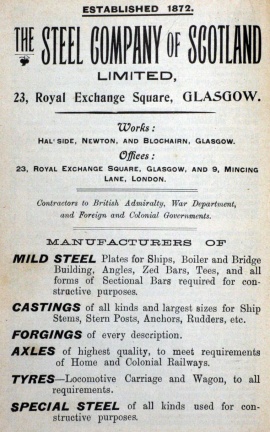 Steel Company of Scotland - Graces Guide