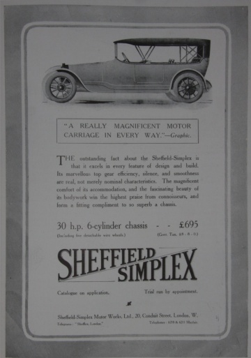 Sheffield-Simplex Motor Works - Graces Guide