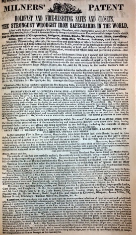 Milners Safe Co - Graces Guide