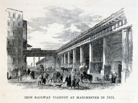 Iron Railway Viaduct, Manchester - Graces Guide