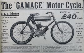 Gamages: Motorcycles - Graces Guide