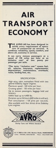 Avro: 642 - Graces Guide