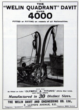 Welin Davit and Engineering Co - Graces Guide