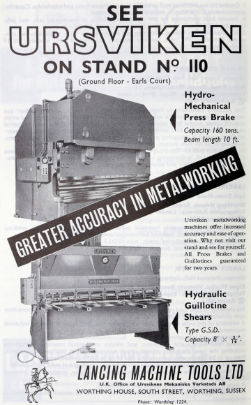 Lancing Machine Tools - Graces Guide