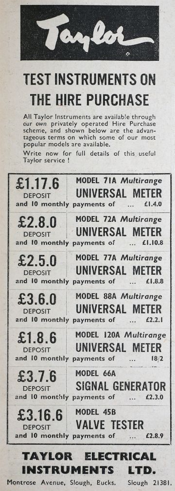 Taylor Electrical Instruments - Graces Guide