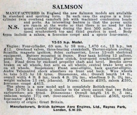 British Salmson Aero Engines - Graces Guide