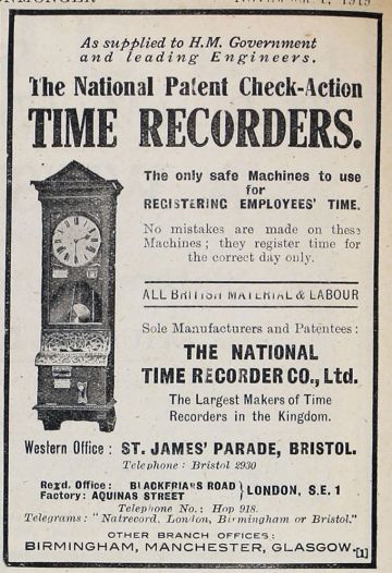 National Time Recorder Co - Graces Guide