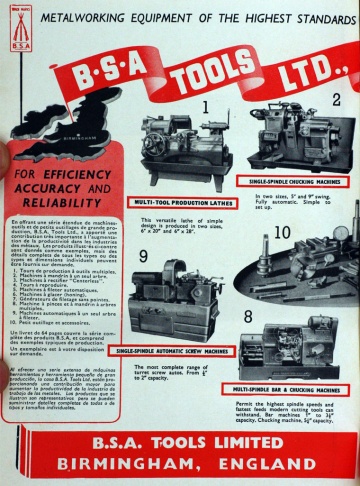 BSA: Tools - Graces Guide