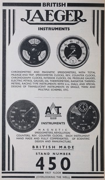 British Jaeger Instruments - Graces Guide