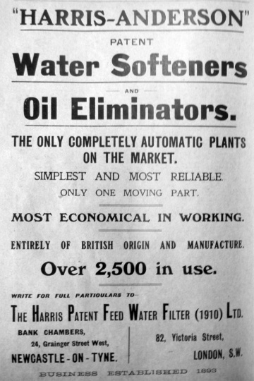 Harris Patent Feed Water Filter (1910) - Graces Guide