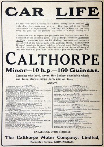 Calthorpe Motor Co - Graces Guide
