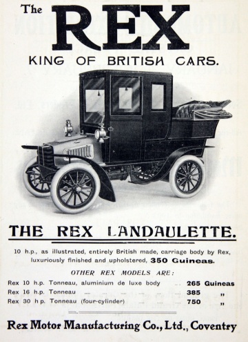 Rex Motor Manufacturing Co - Graces Guide