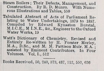 Engineering 1888 Jul-Dec: Index: Literature - Graces Guide
