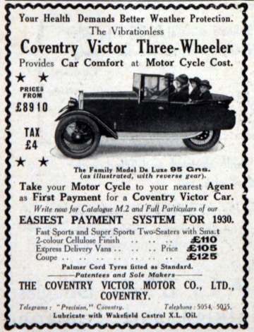 Coventry-Victor Motor Co - Graces Guide