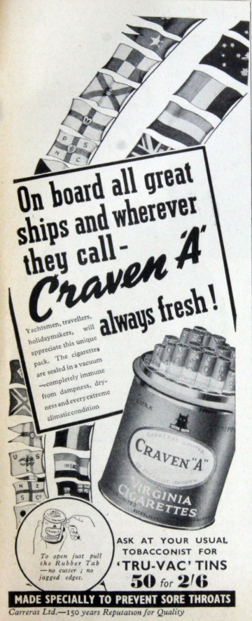 Craven A Cigarettes - Graces Guide