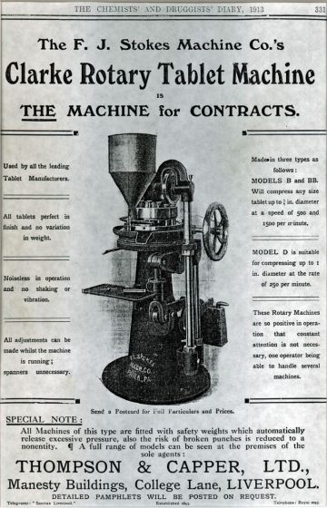 F. J. Stokes Machine Co - Graces Guide