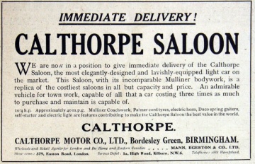 Calthorpe Motor Co - Graces Guide
