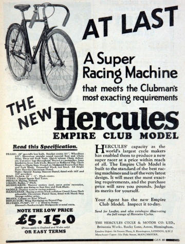 Hercules Cycle and Motor Co - Graces Guide