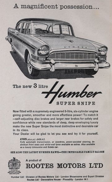 Humber: Super Snipe - Graces Guide