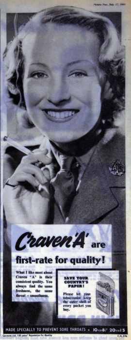 Craven A Cigarettes - Graces Guide