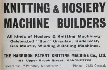 Harrison Patent Knitting Machine Co - Graces Guide