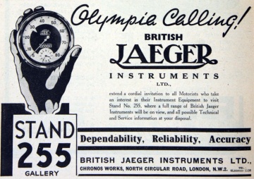 British Jaeger Instruments - Graces Guide