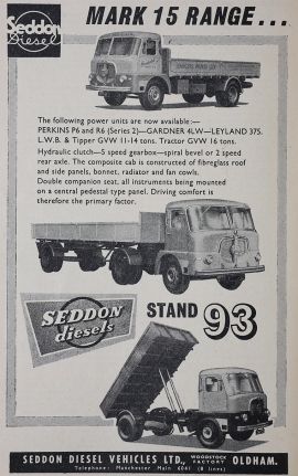 Seddon Diesel Vehicles - Graces Guide