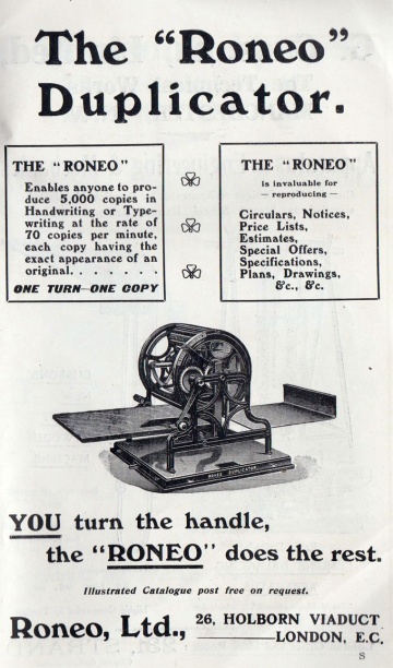 Roneo - Graces Guide