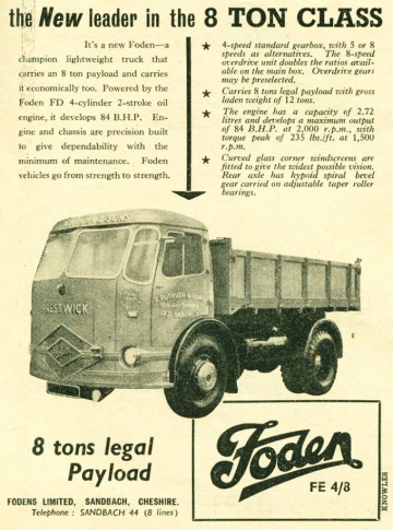 Foden: Lorries - Graces Guide