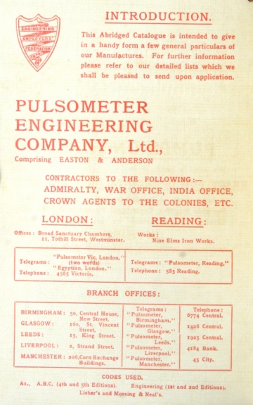 Pulsometer Engineering Co: 1914 Catalogue - Graces Guide