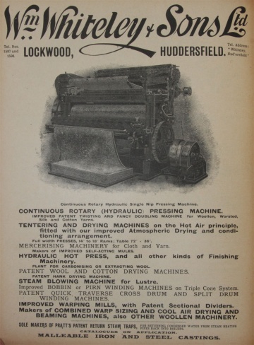 William Whiteley and Sons - Graces Guide