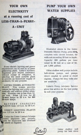 R. A. Lister and Co: Pumps - Graces Guide