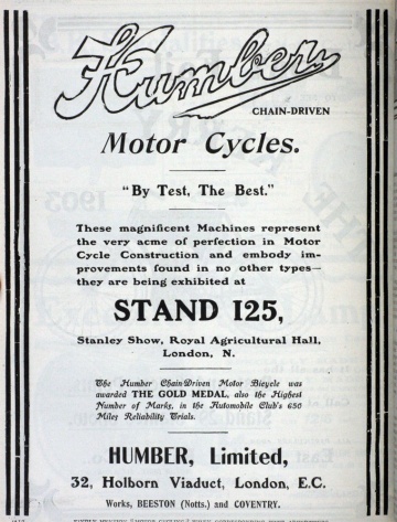 Humber: Motorcycles - Graces Guide