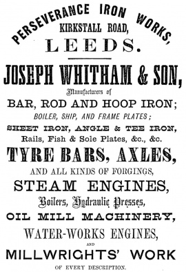 Joseph Whitham and Son - Graces Guide