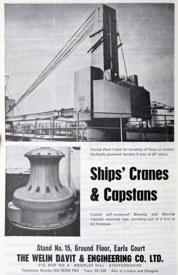 Welin Davit and Engineering Co - Graces Guide