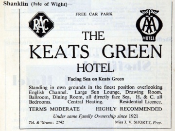 Keats Green Hotel, Shanklin - Graces Guide