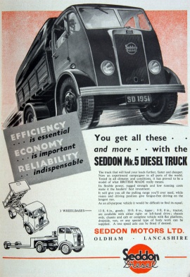 Seddon Diesel Vehicles - Graces Guide