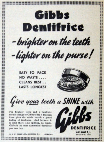 Gibbs Toothpaste - Graces Guide