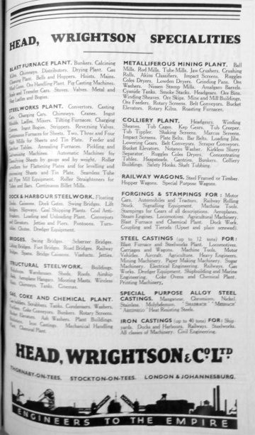 Head, Wrightson and Co - Graces Guide