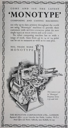 Monotype Corporation - Graces Guide